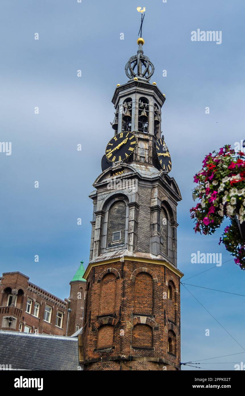 Amsterdam clock tower hi-res stock photography and images - Alamy