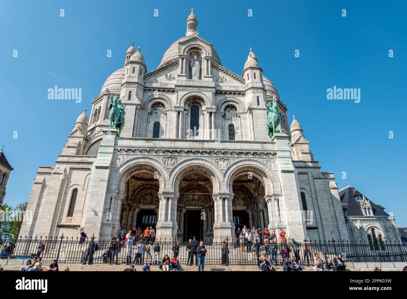 Beautiful famous church Sacre Coeur in Paris Stock Photo - Alamy