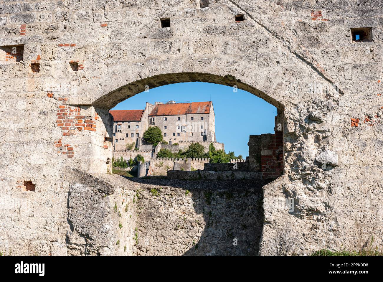 Burghausen Castle in Bavaria, the longest Castle in the World Stock ...