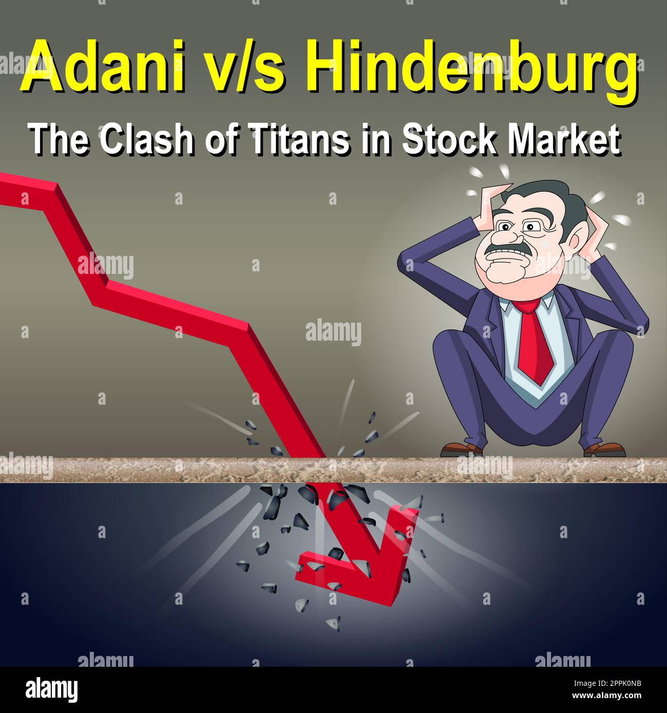 Man in Tension - Stock Market Crash Stock Photo - Alamy