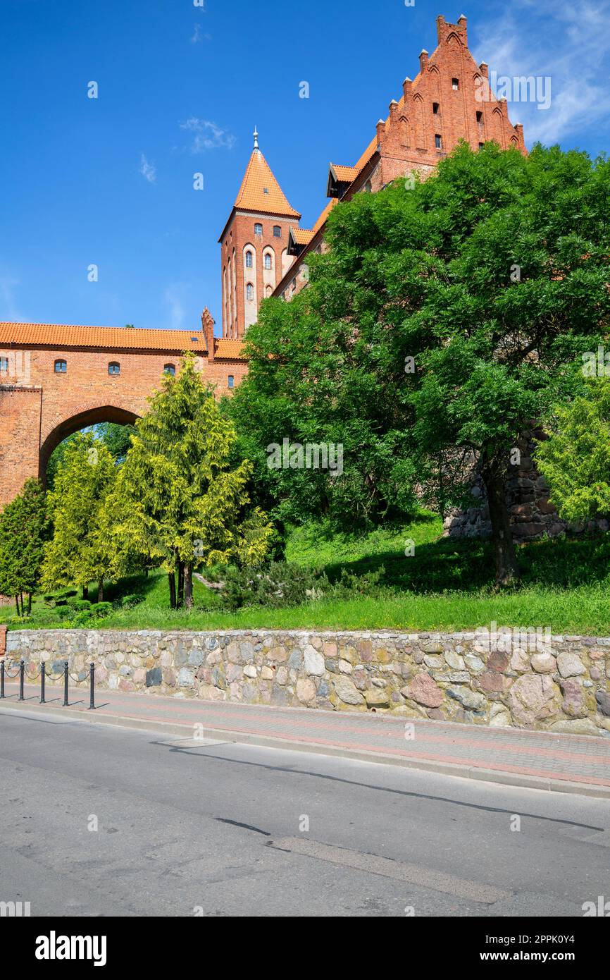 13th century medieval Kwidzyn Castle, monumental brick gothic castle ...