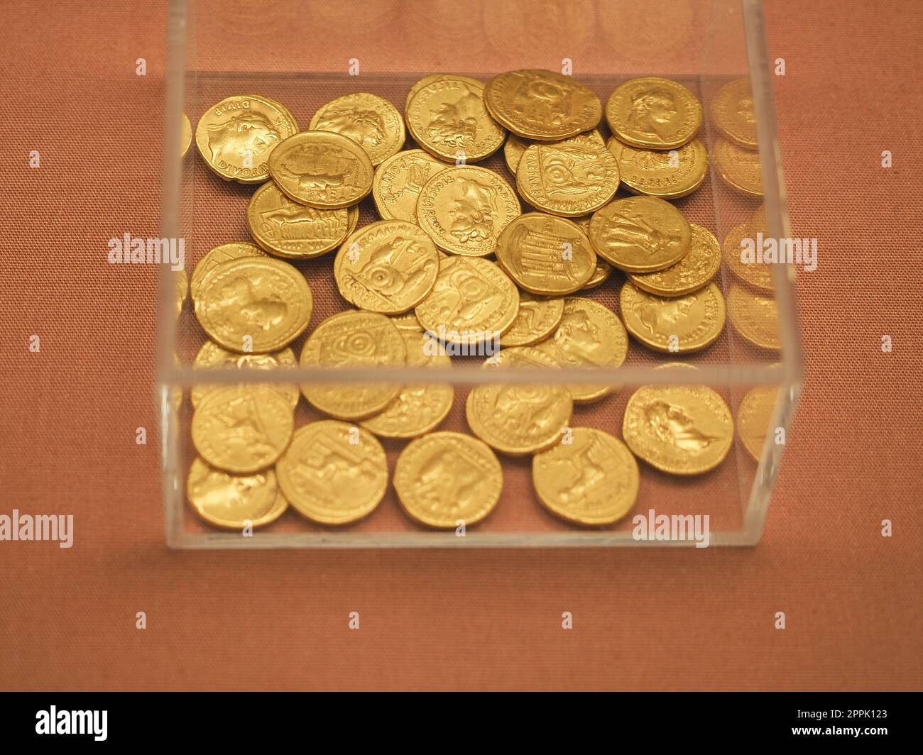 Ancient gold coins at British Museum in London Stock Photo - Alamy