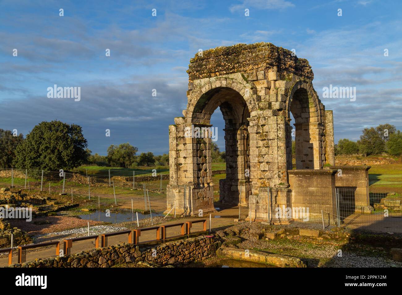 Arch caparra ancient roman city hi-res stock photography and images - Alamy