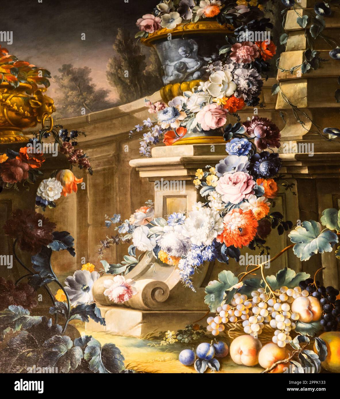 Baroque painting floral hi-res stock photography and images - Alamy