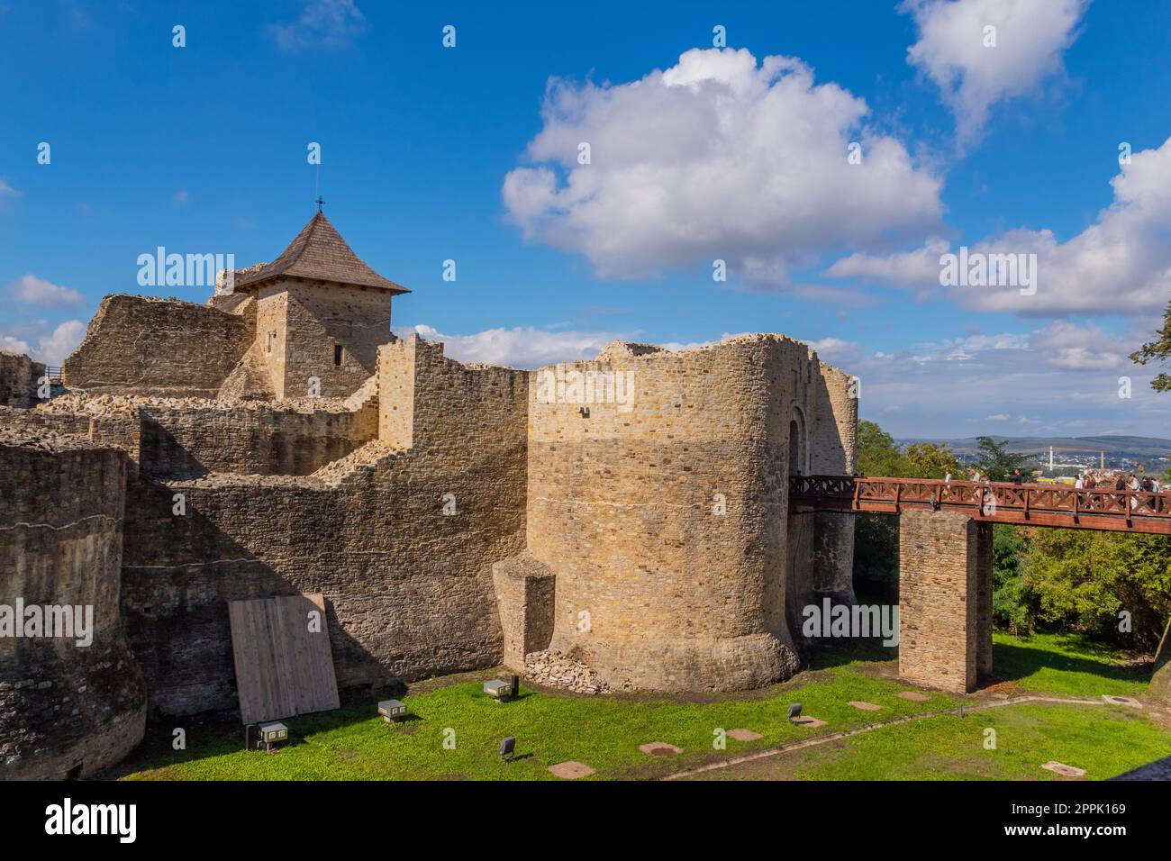 Ancient royal fortress of Suceava Stock Photo - Alamy