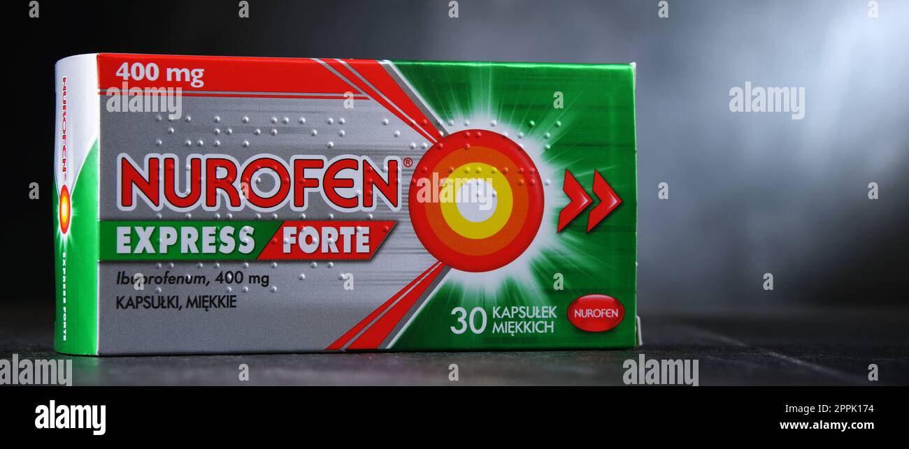 A package of Nurofen, a medication containing ibuprofen Stock Photo - Alamy