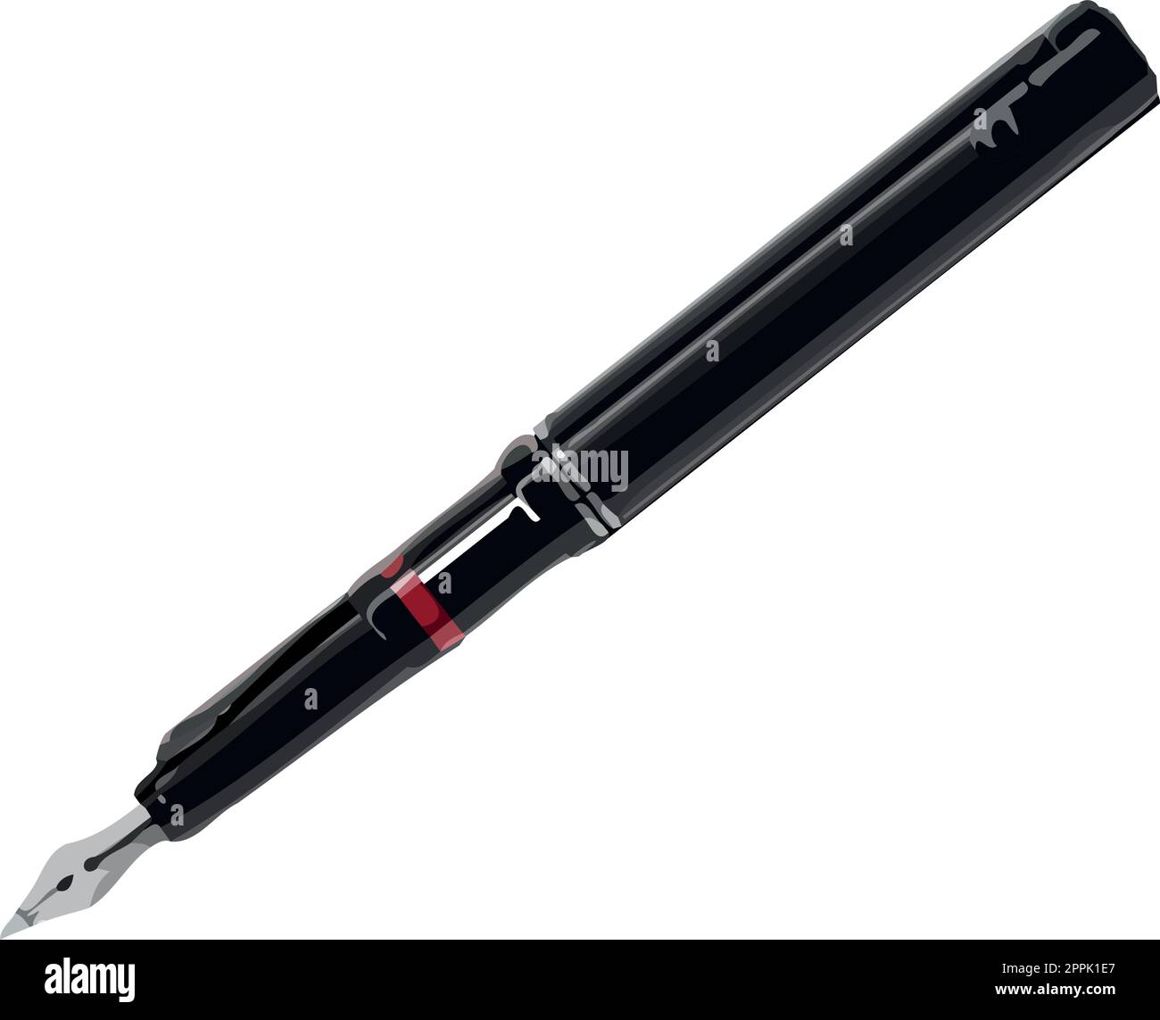 Black nib pen Stock Vector Image & Art - Alamy