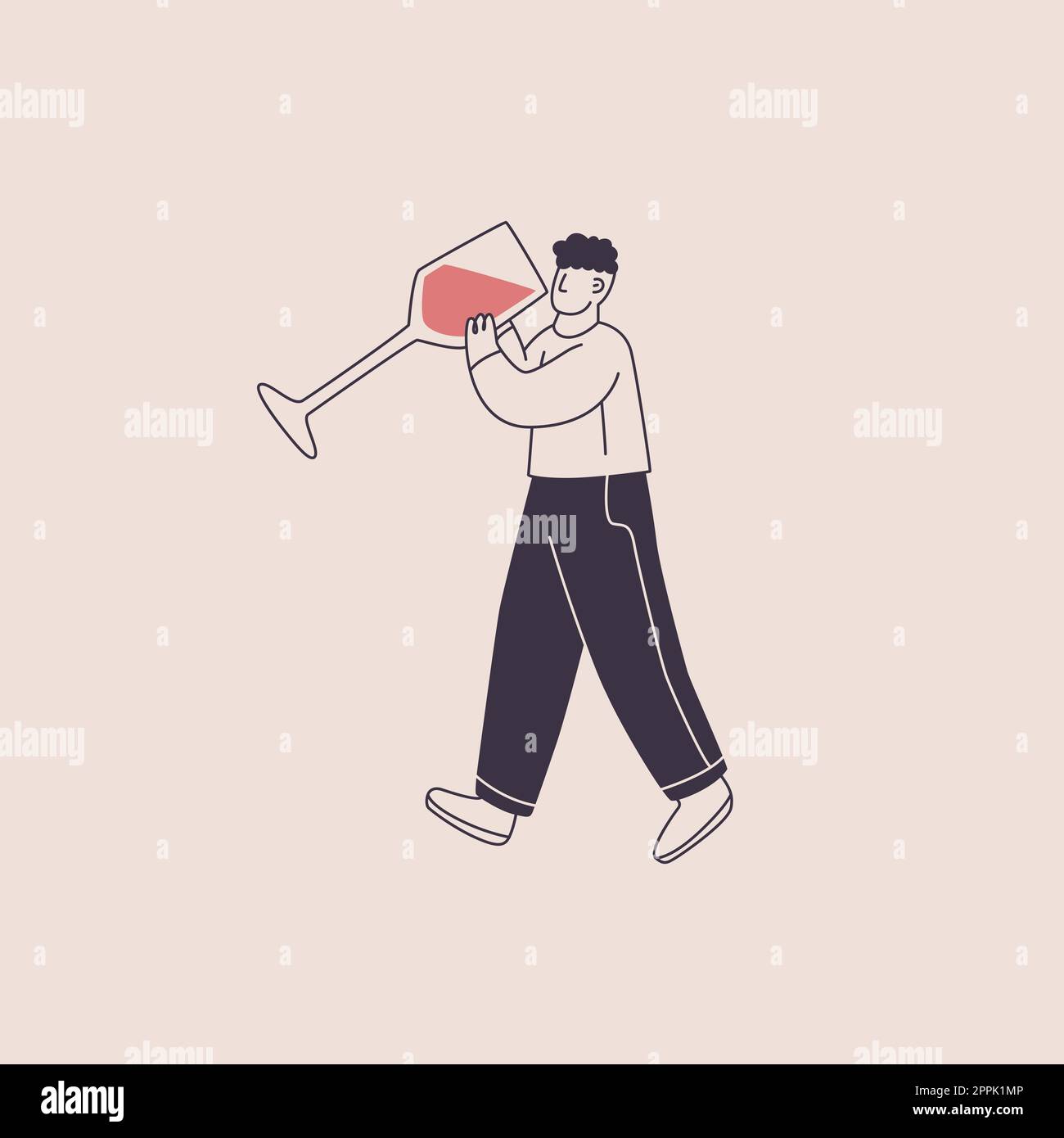 Cheers funny people in Stock Vector Images - Alamy