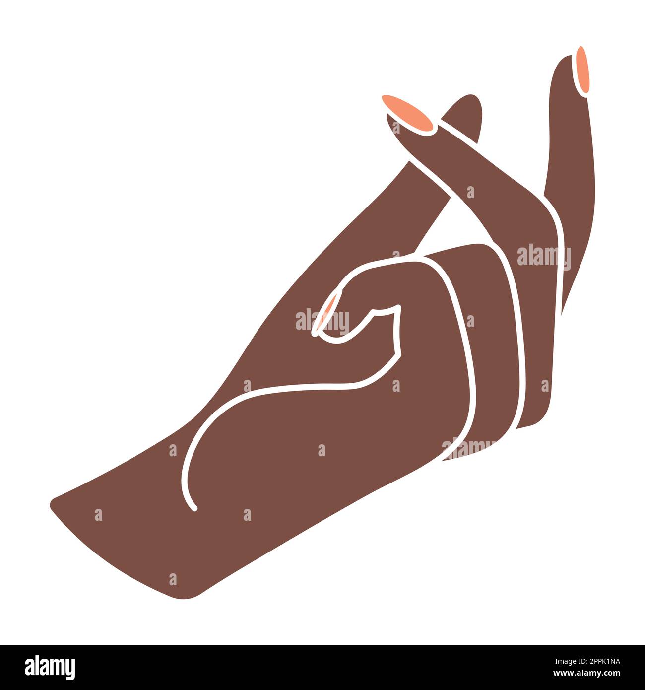 Beautiful female hand with palm up. Elegant arm with wrist and fingers ...