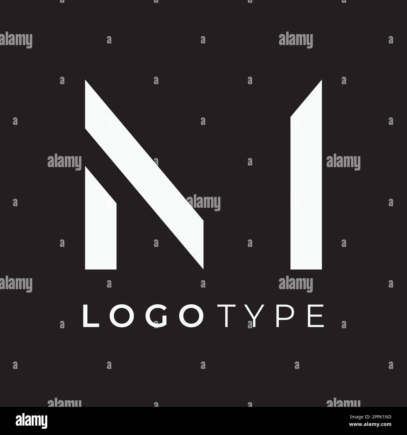 Abstract initial template logo minimalist letter M element.Symbol of ...