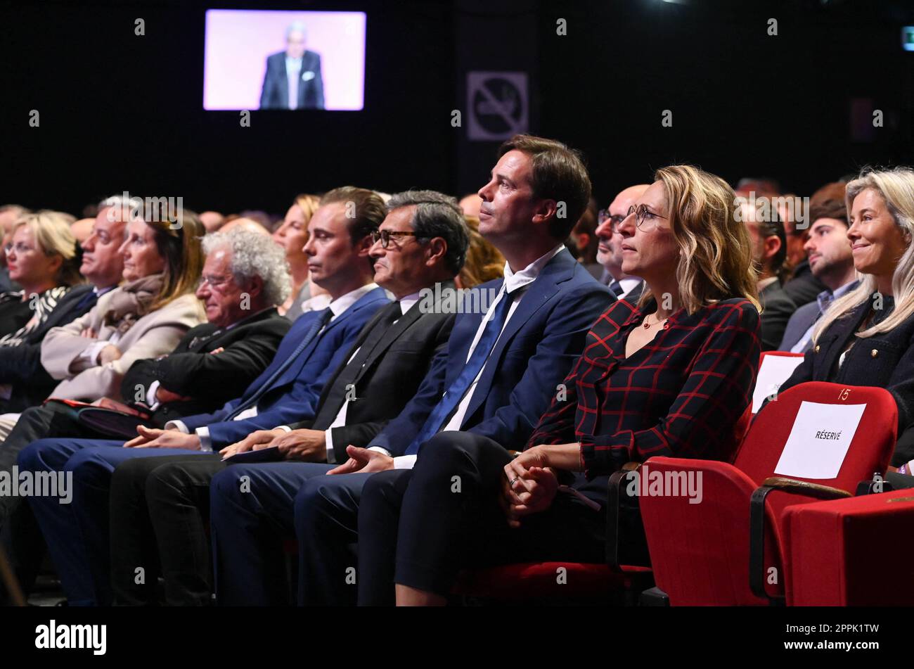 Paris, France. 24th Apr, 2023. Sebastien Bollore, in charge of ...