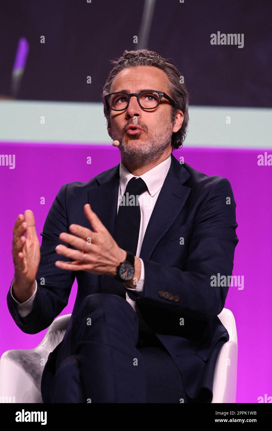 Paris, France. 24th Apr, 2023. Raphael de Andreis, member of the ...