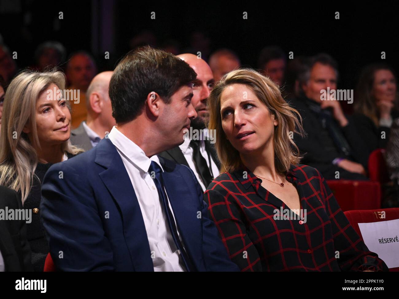 Paris, France. 24th Apr, 2023. Sebastien Bollore, in charge of ...