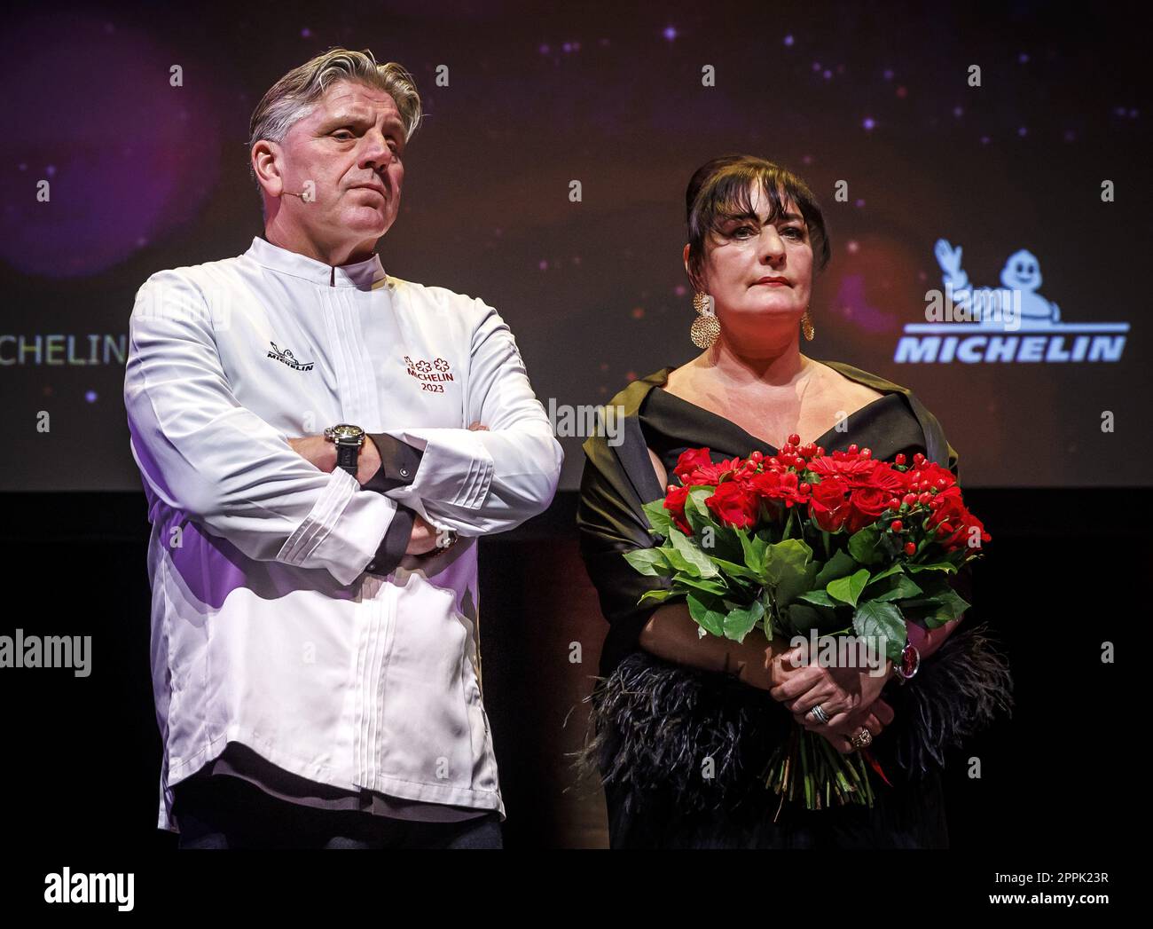 AMSTERDAM - Jonnie and Therese Boer van de Librije from Zwolle during ...