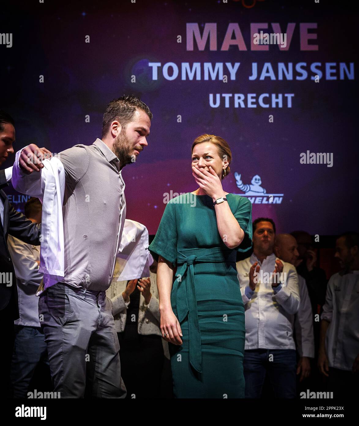 AMSTERDAM - Winner Tommy Janssen van Maeve from Utrecht wins a Michelin ...