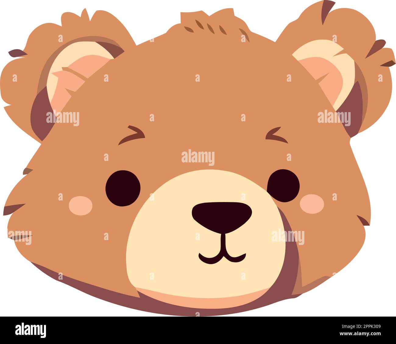 Cute teddy bear toy face Stock Vector Image & Art - Alamy