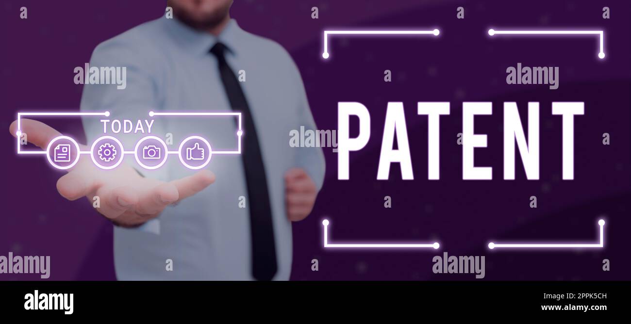 Writing displaying text Patent. Conceptual photo intellectualproperty ...