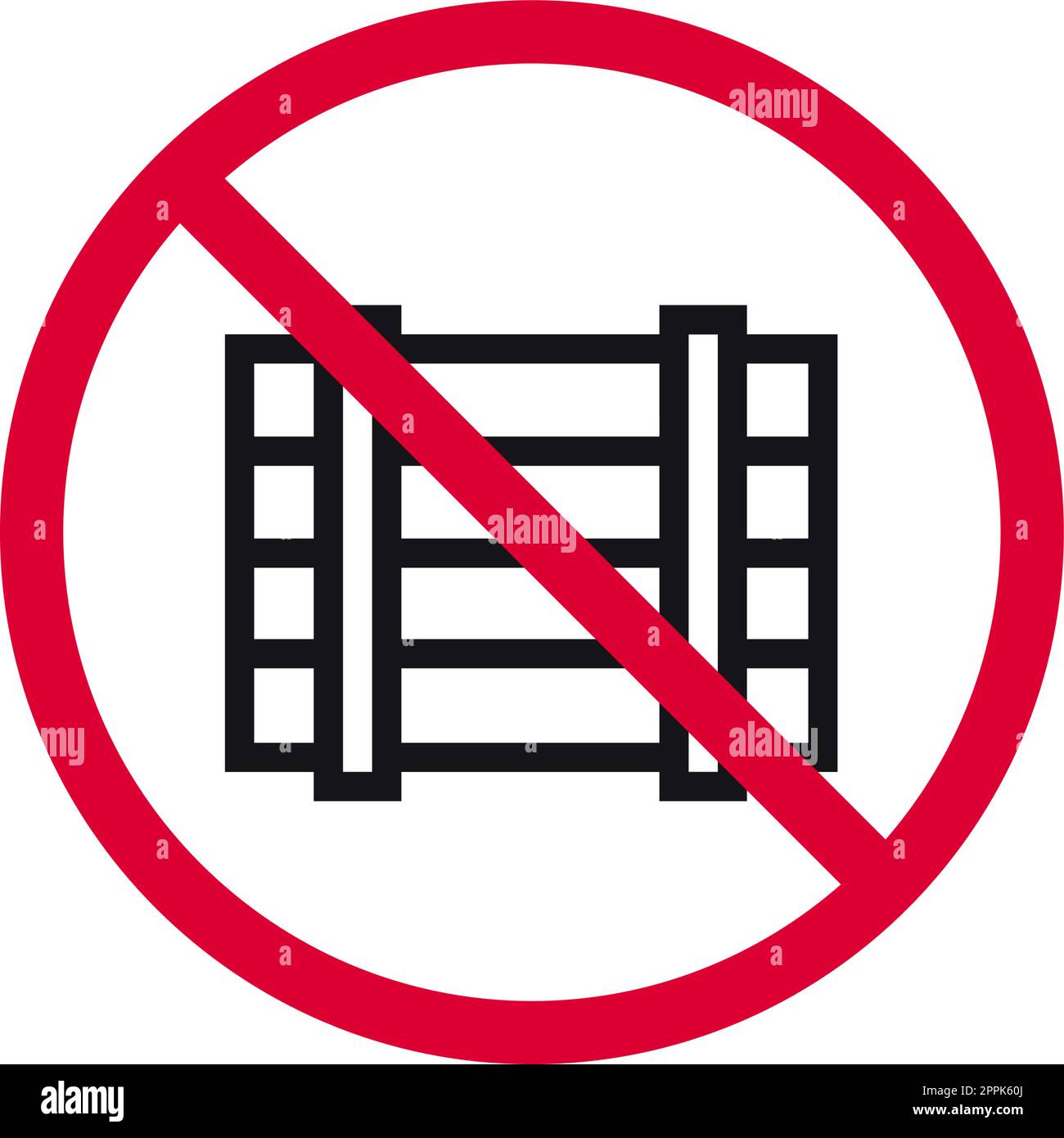 Prohibited barrier Stock Vector Images - Alamy