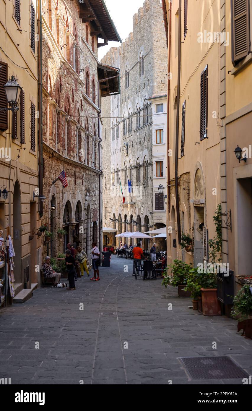 The old town of Massa Marittima, also known as the Citta Slow, in ...
