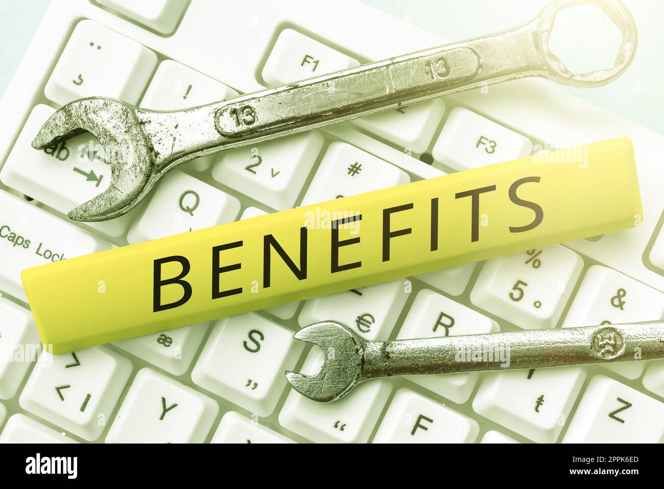 Conceptual caption Benefits. Business concept something that produces ...