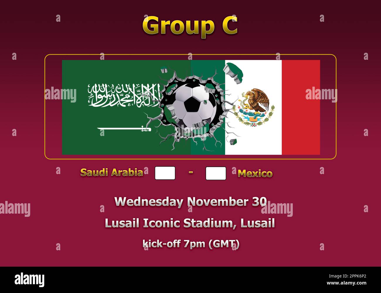 3d illustration schedule of World Cup Qatar 2022 Stock Photo - Alamy