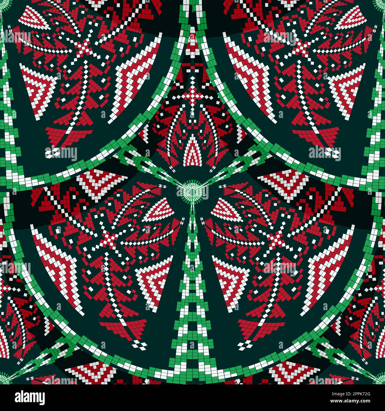 Romanian embroidery seamless pattern vector design Stock Vector Image ...