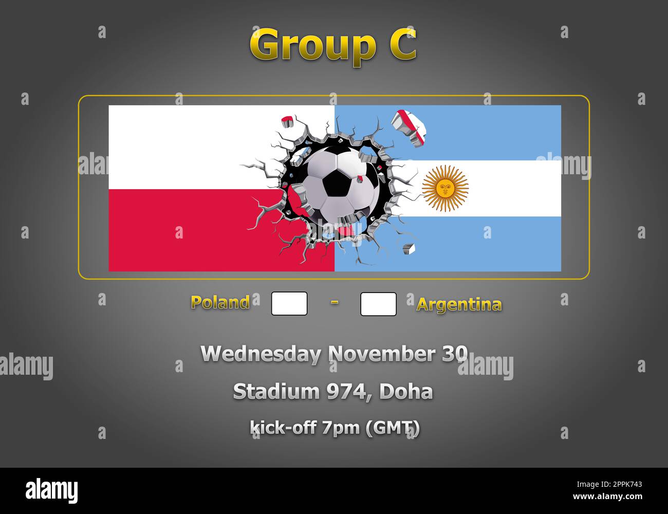 Qatar 2022 world cup poster hi-res stock photography and images - Alamy