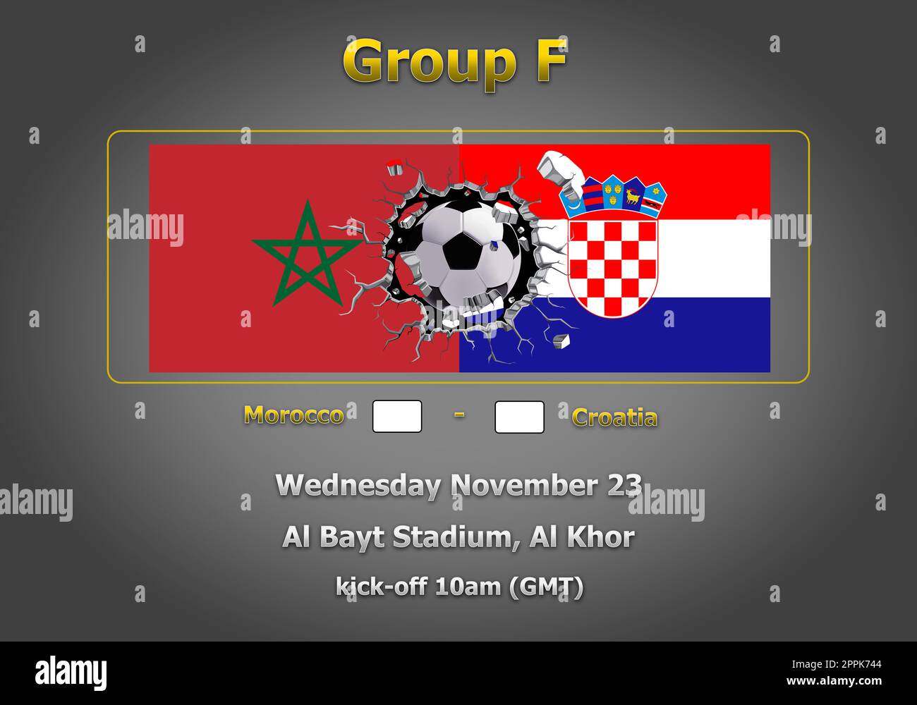 3d illustration schedule of World Cup Qatar 2022 Stock Photo - Alamy