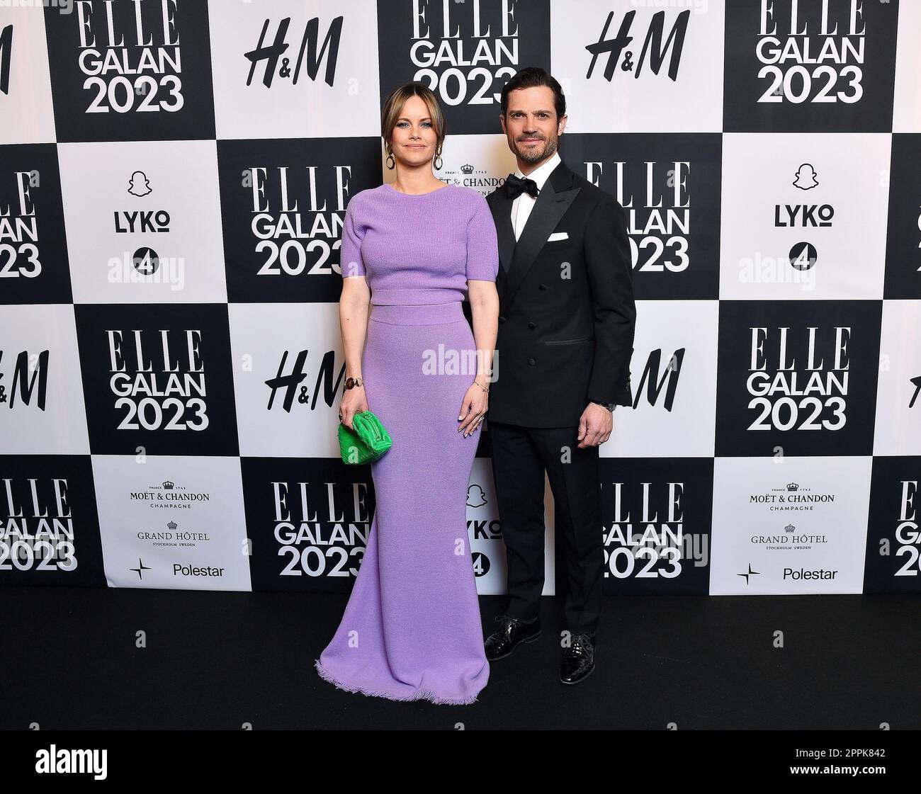 Princess Sofia and Prince Carl PhilipThe Elle gala at the Grand hotel ...