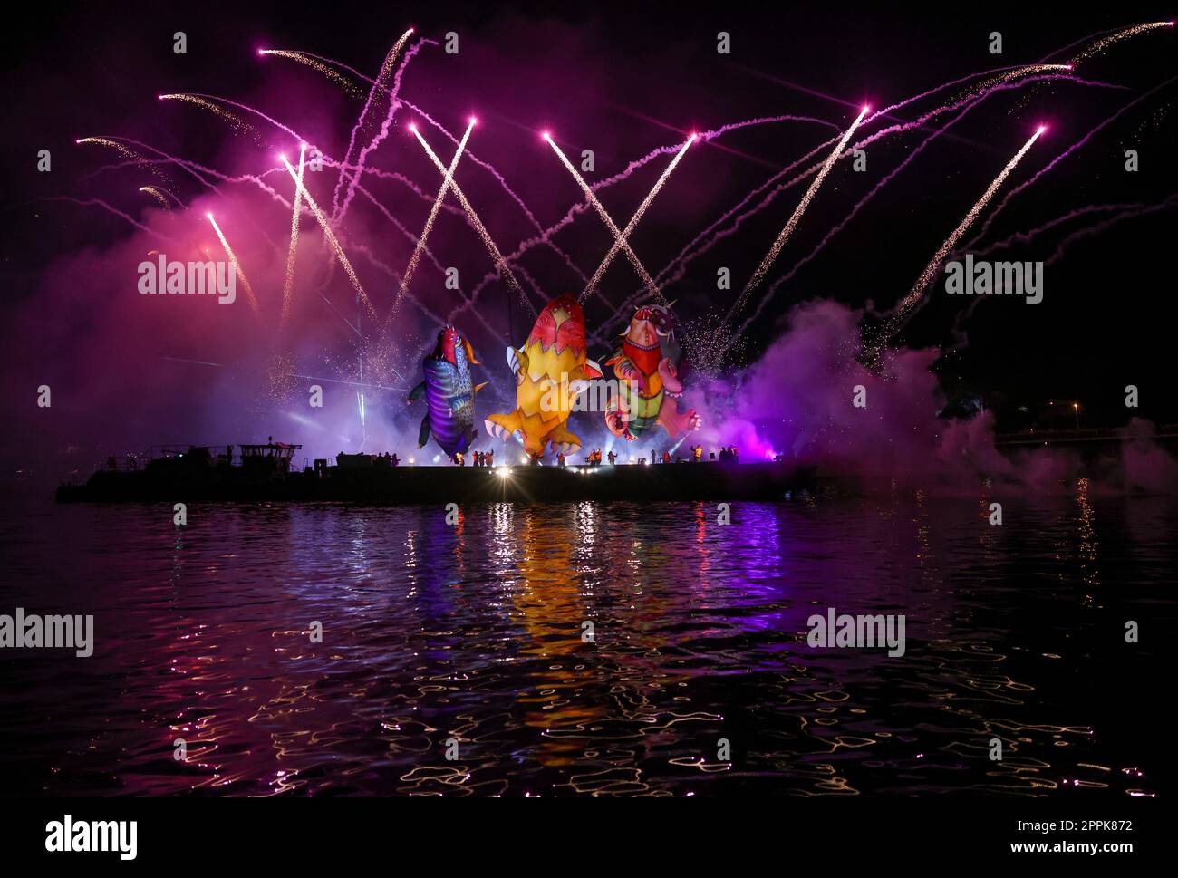 Great Dragon Parade in Cracow Stock Photo - Alamy