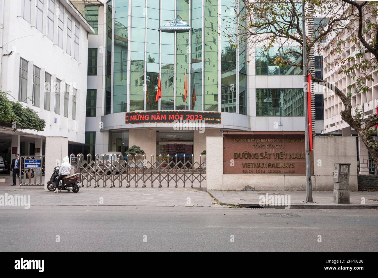 Vietnamese Railways company headquarters in Hanoi, Vietnam Stock Photo ...