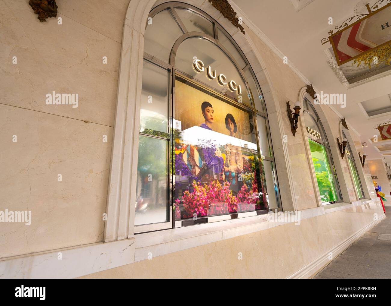 Gucci brand store in Hanoi, Vietnam Stock Photo - Alamy