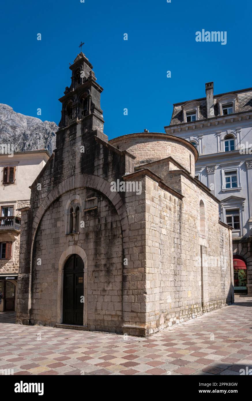 Church of Saint Luke, Kotor Old Town in Montenegro Stock Photo - Alamy