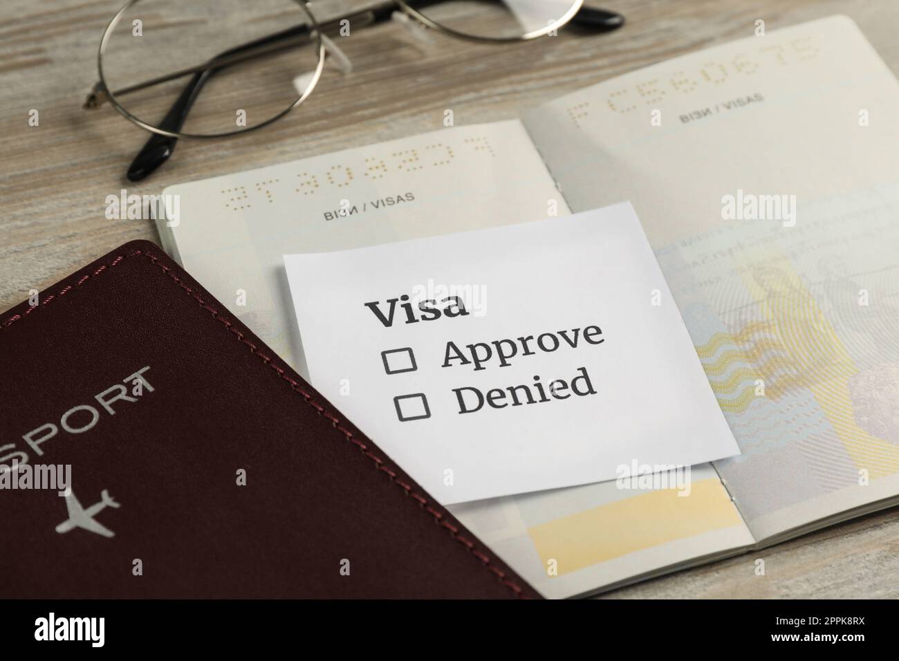 Moldova, Ceadir-Lunga - June 13, 2022: Passports with visa permission ...