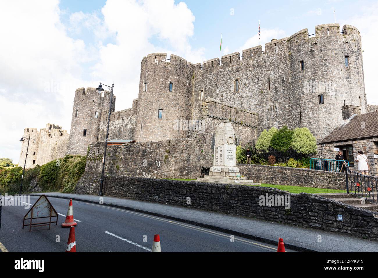 Pembroke Castle (Welsh: Castell Penfro) is a medieval castle in the ...