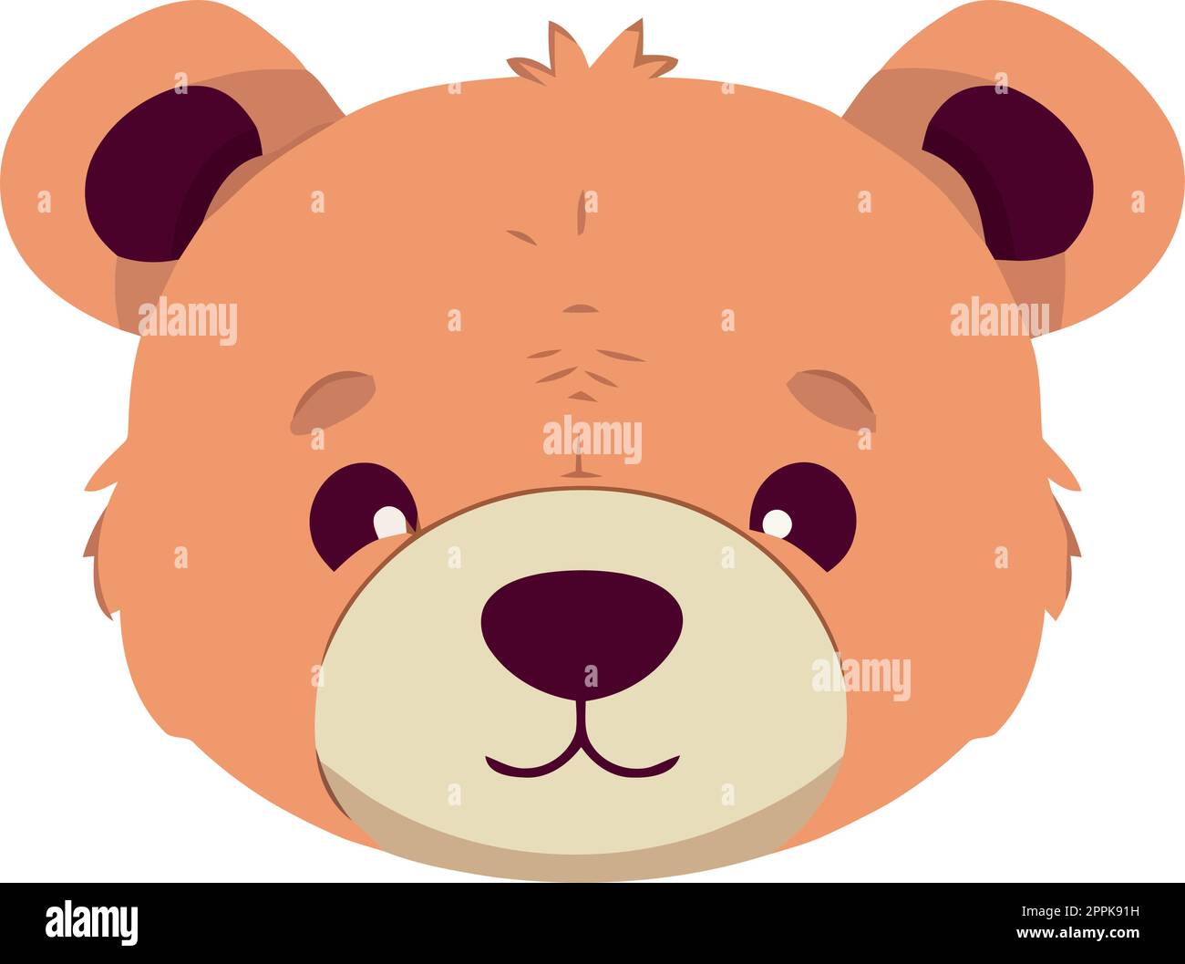 teddy bear toy face illustration Stock Vector Image & Art - Alamy