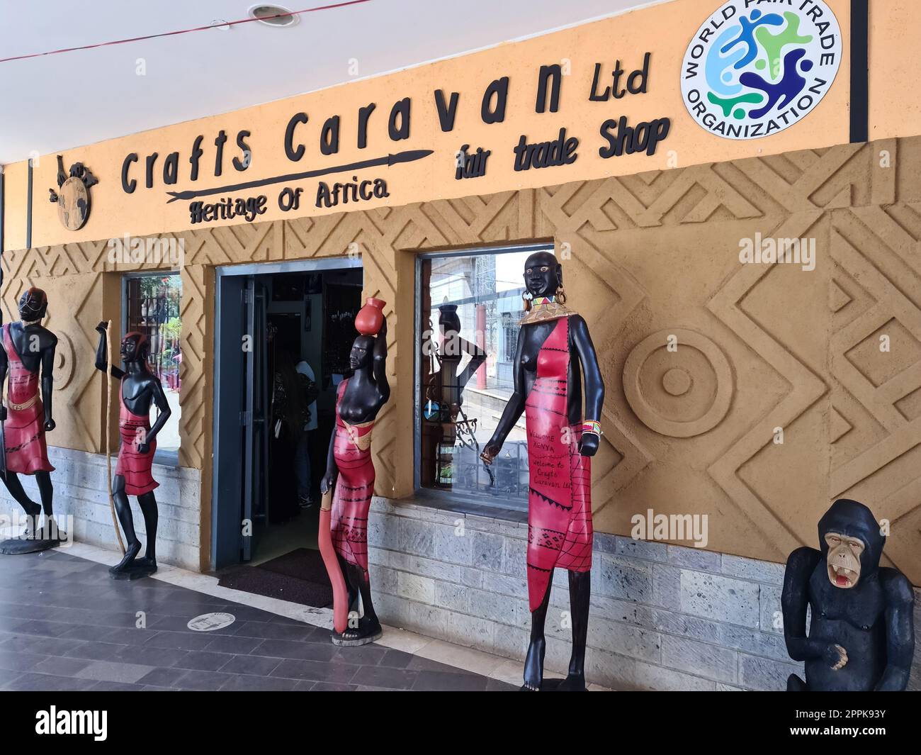 Kitengela, Kenya - 22 January 2023: Small shops in the streets of ...