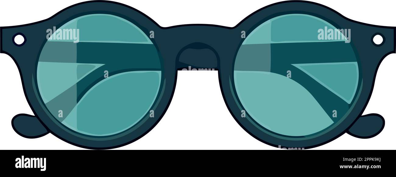 Cartoon sunglasses in blue Stock Vector Image & Art - Alamy