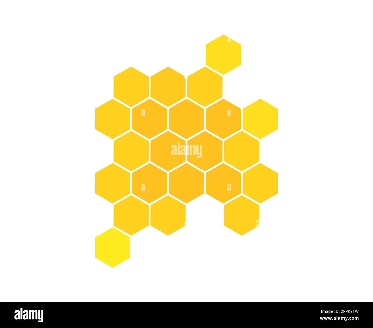 Honeycomb symbol isolated on white background. Vector illustration ...