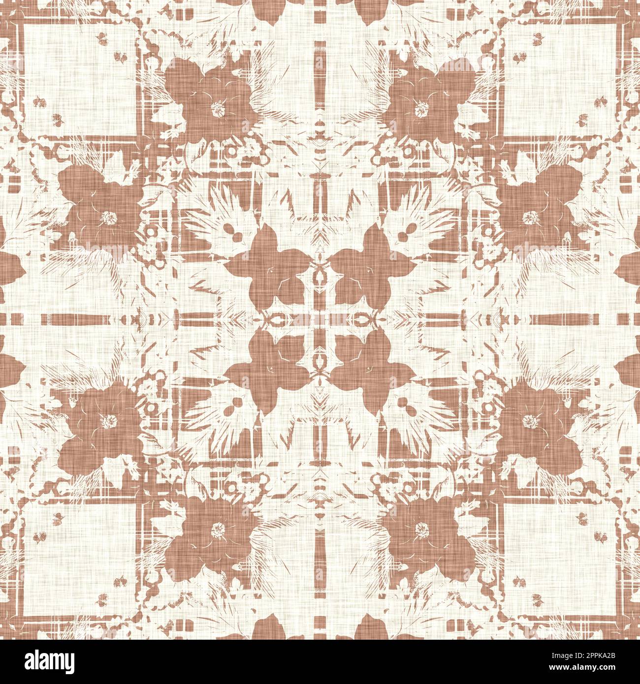 Peach pink cottagecore cozy tartan pattern. Cottagecore rustic marl ...