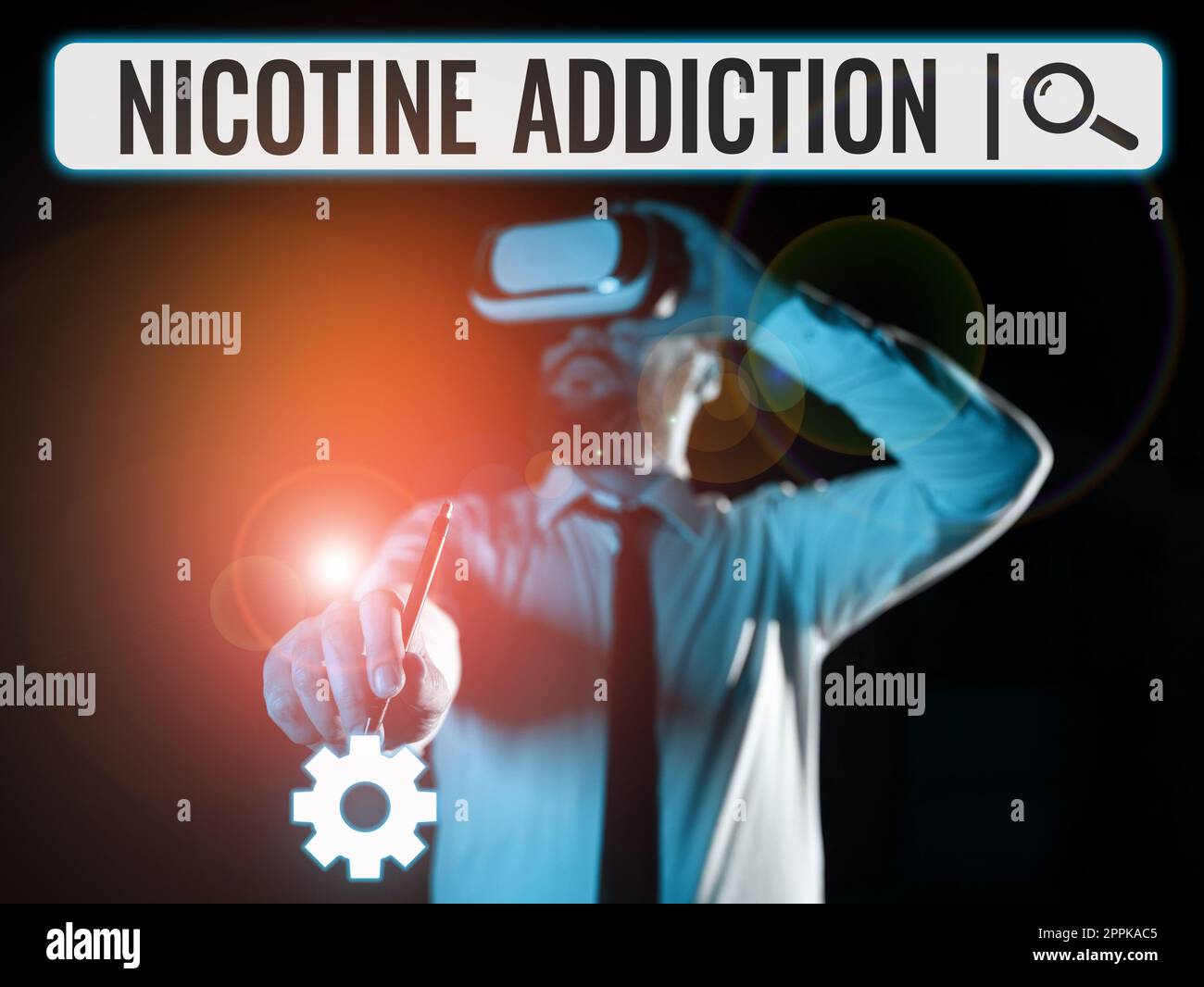 Writing displaying text Nicotine Addiction. Concept meaning condition ...
