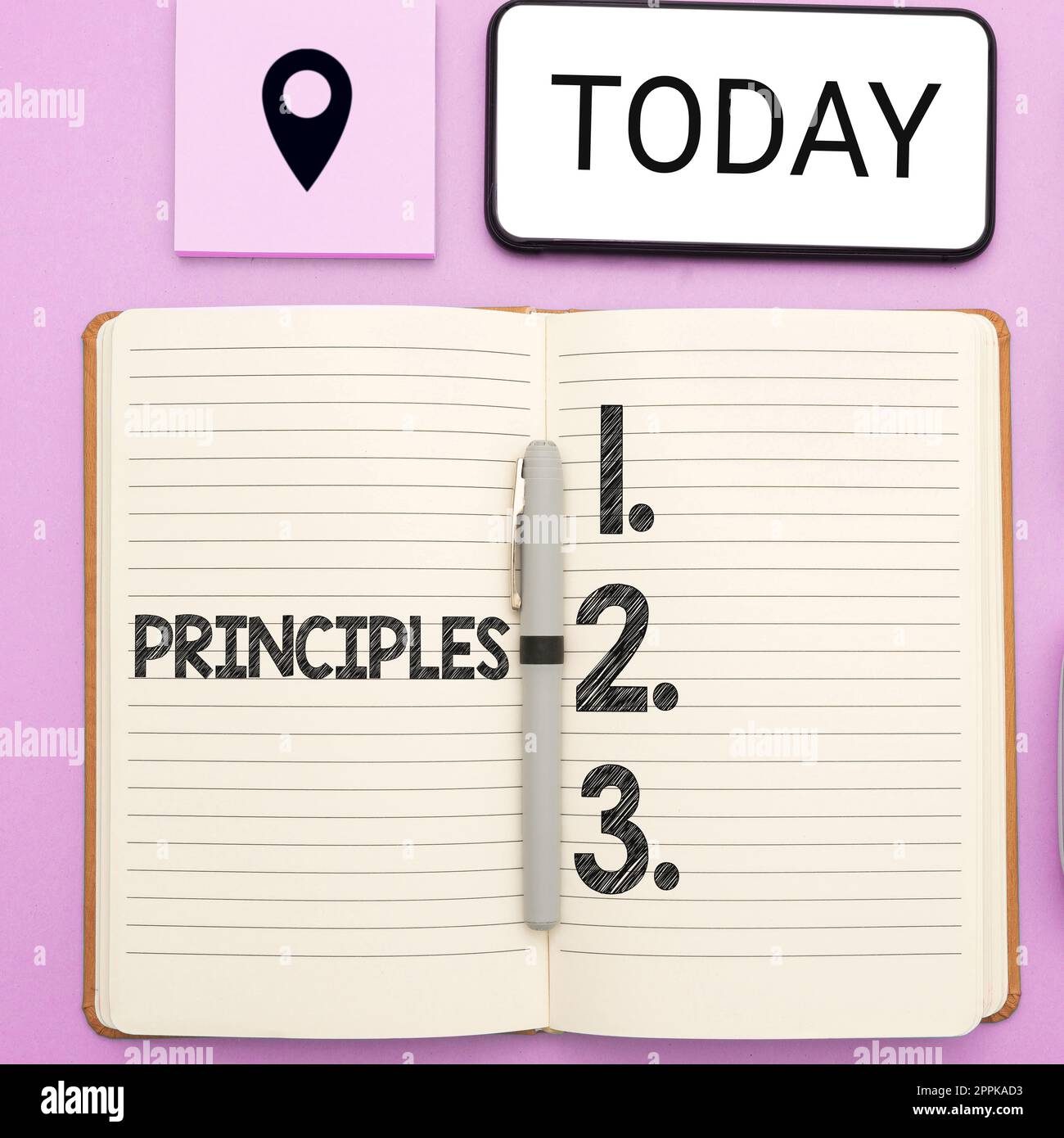 Sign displaying Principles. Business concept fundamental truth that ...