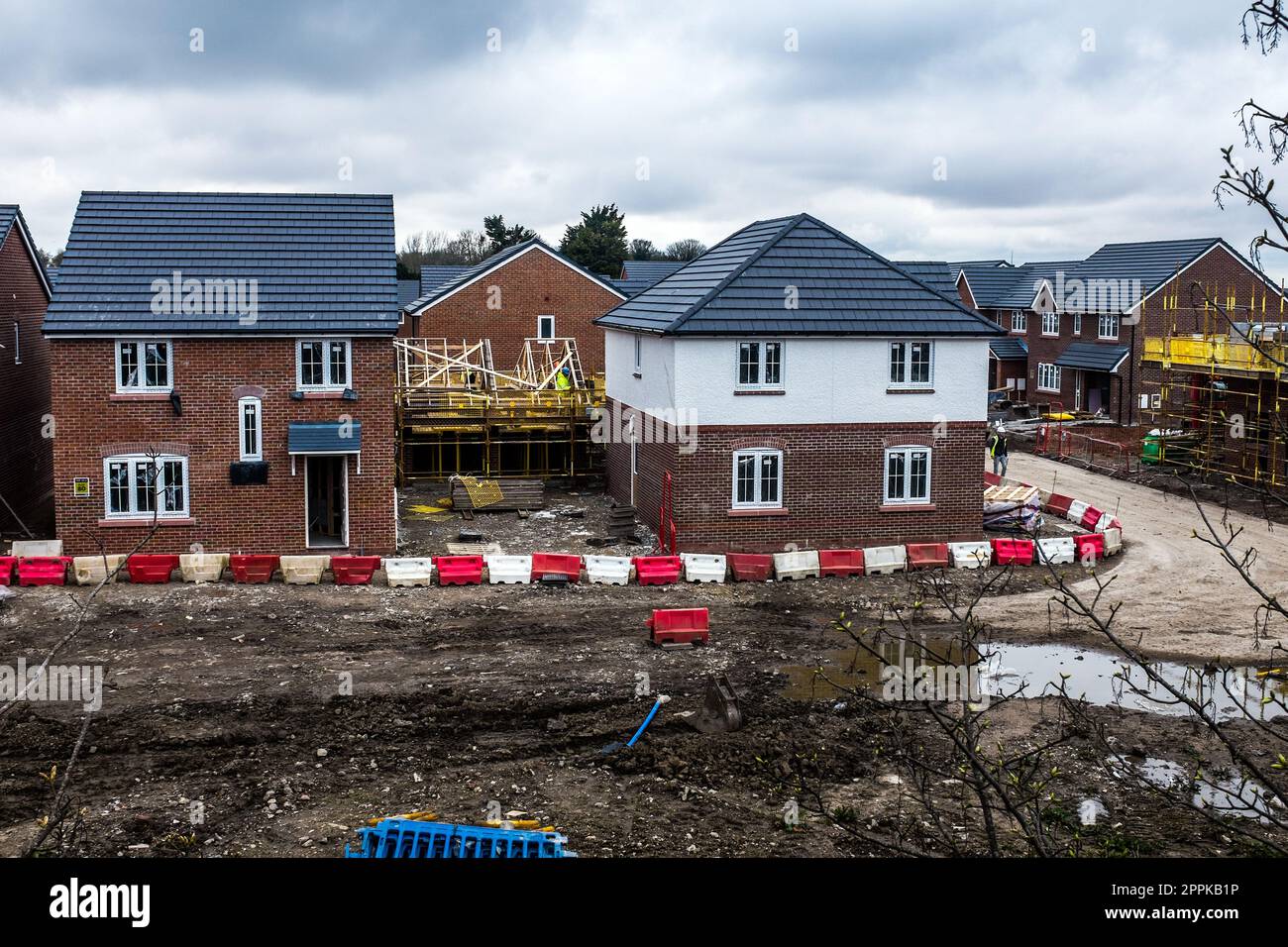 A new development nearing completion Stock Photo - Alamy