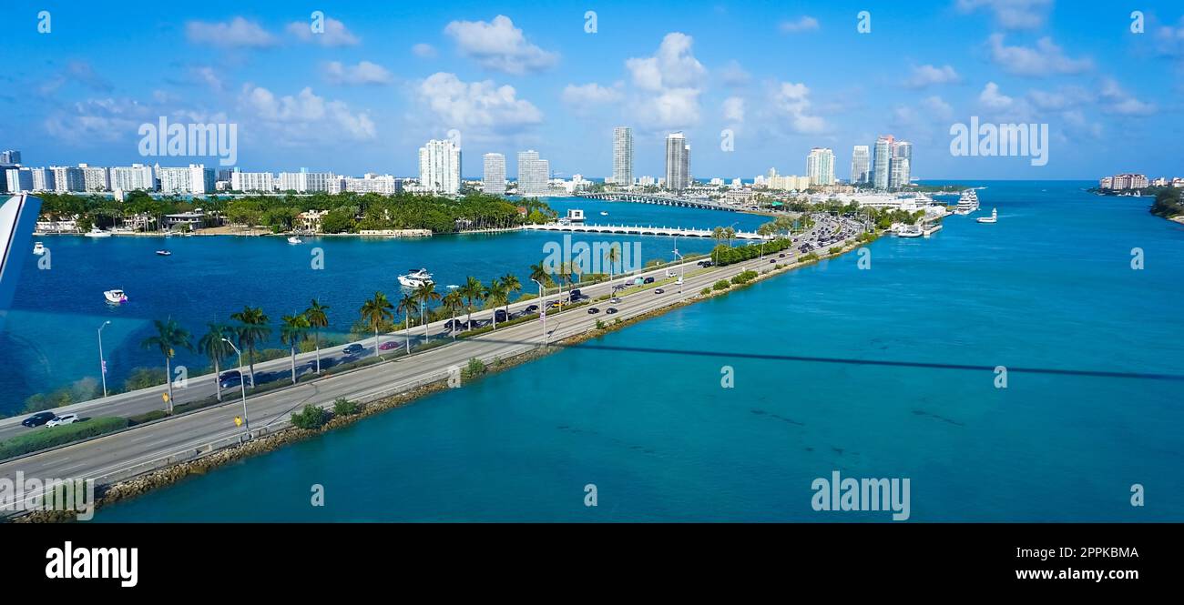 Miami beach buildings on the water hi-res stock photography and images ...