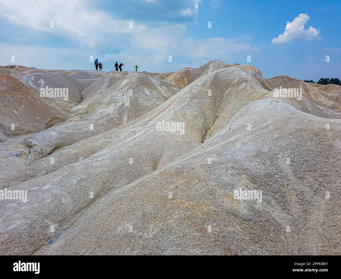 Sand quarry looking like a desert in Tg Pinang, Indonesia Stock Photo ...