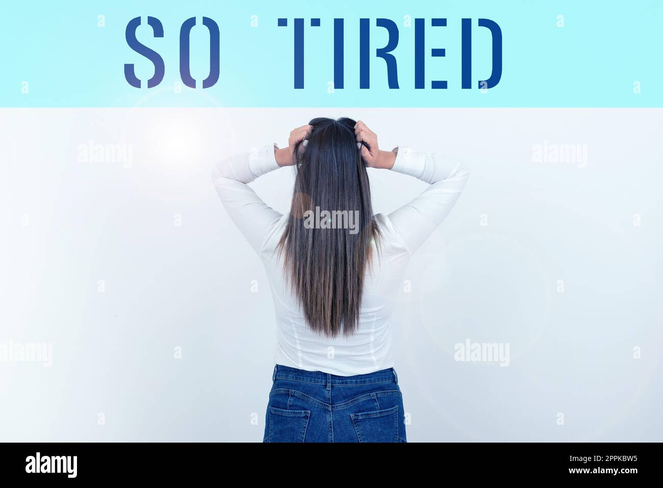 Very tired mental exhaustion hi-res stock photography and images - Alamy