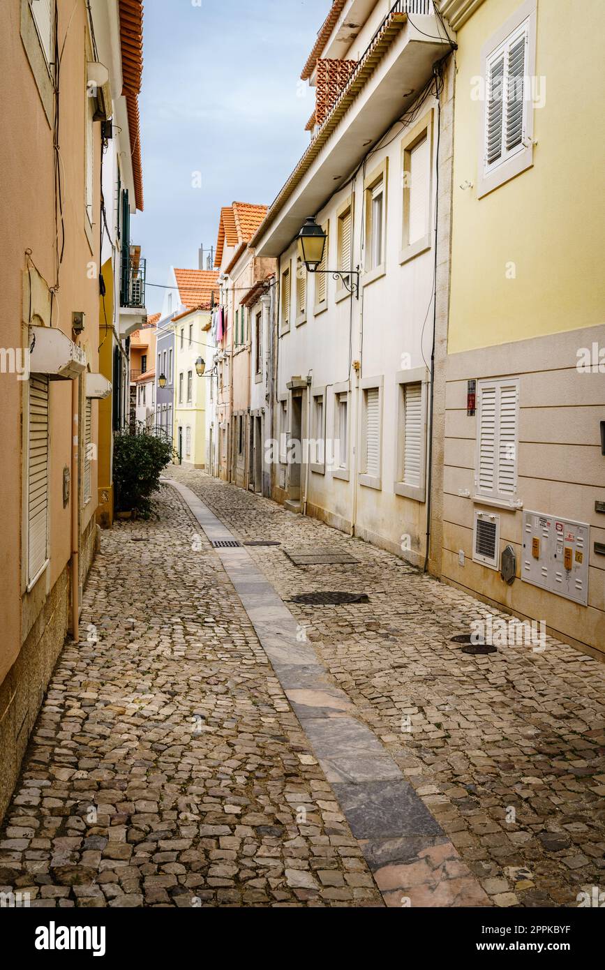 Street in Cascais Stock Photo - Alamy