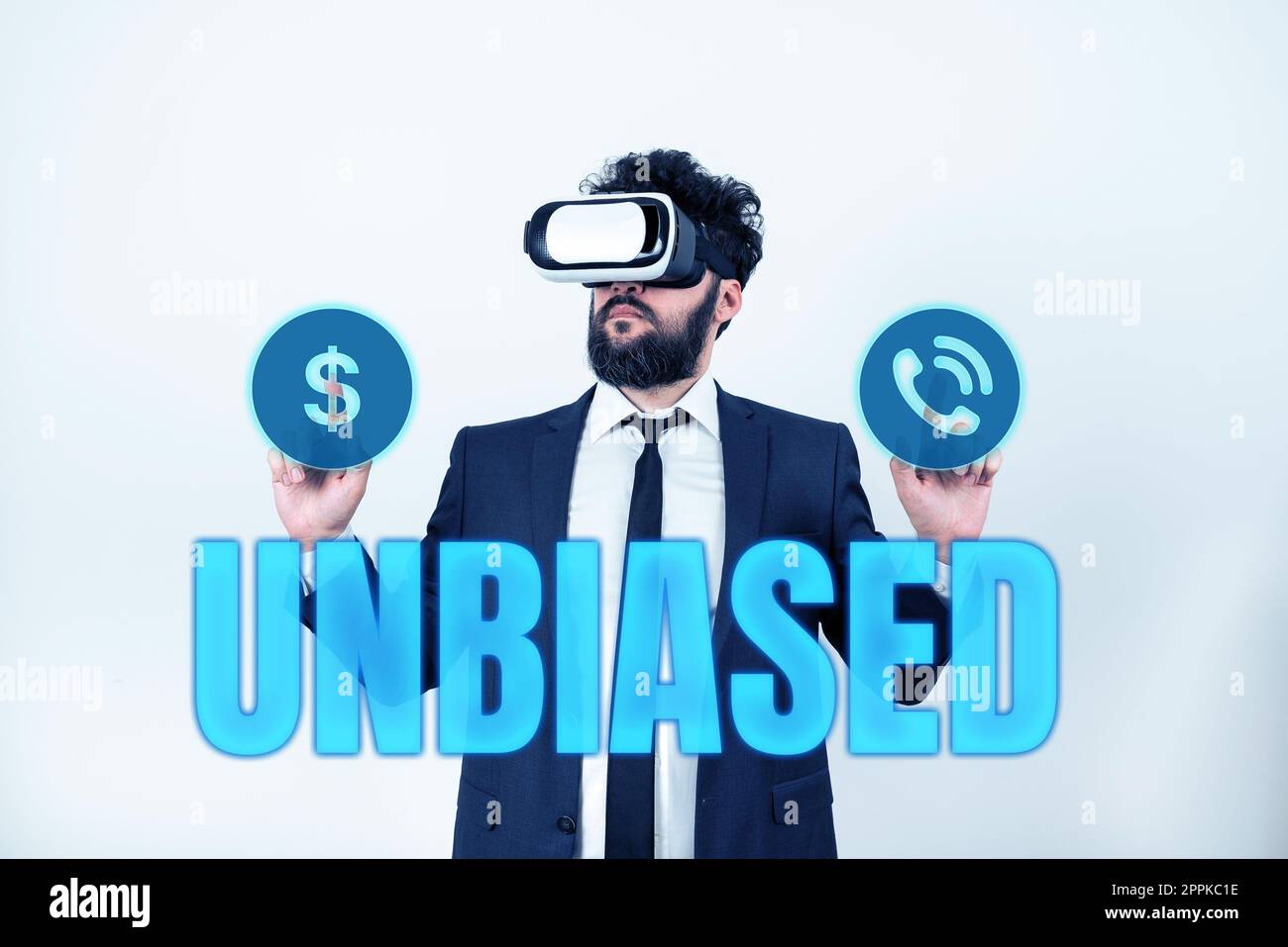 Conceptual display Unbiased. Business showcase showing no prejudice for ...