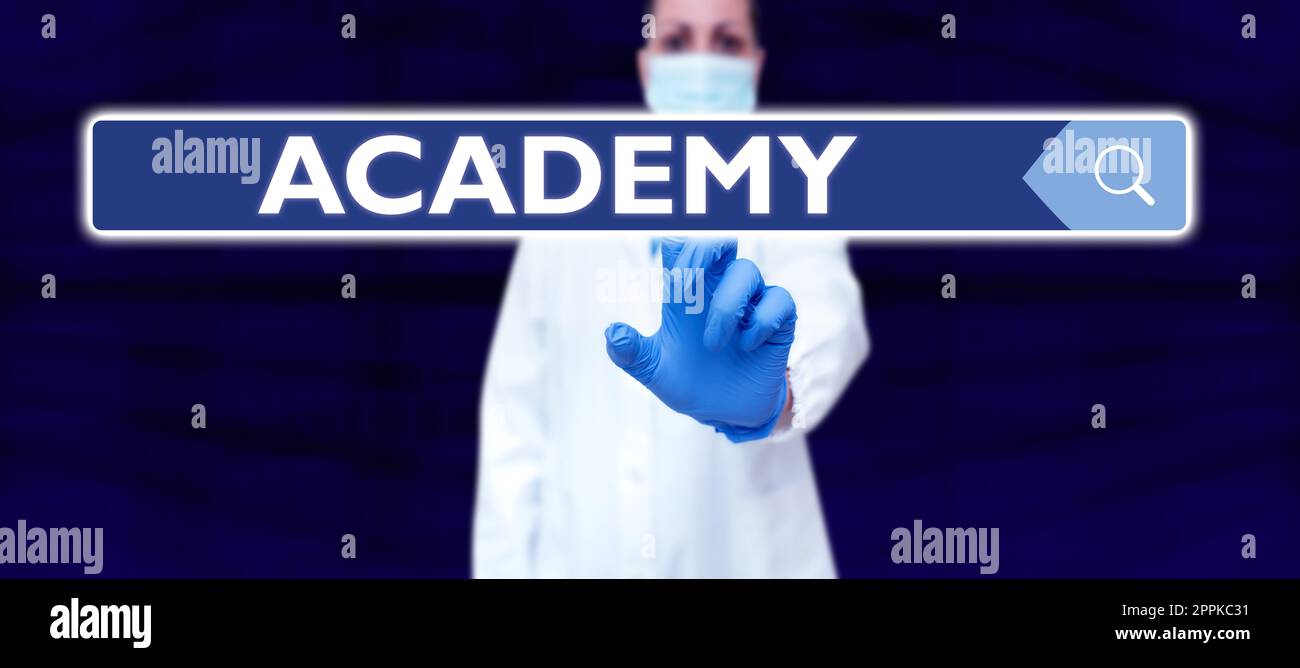 Text showing inspiration Academy. Word Written on where students can go ...