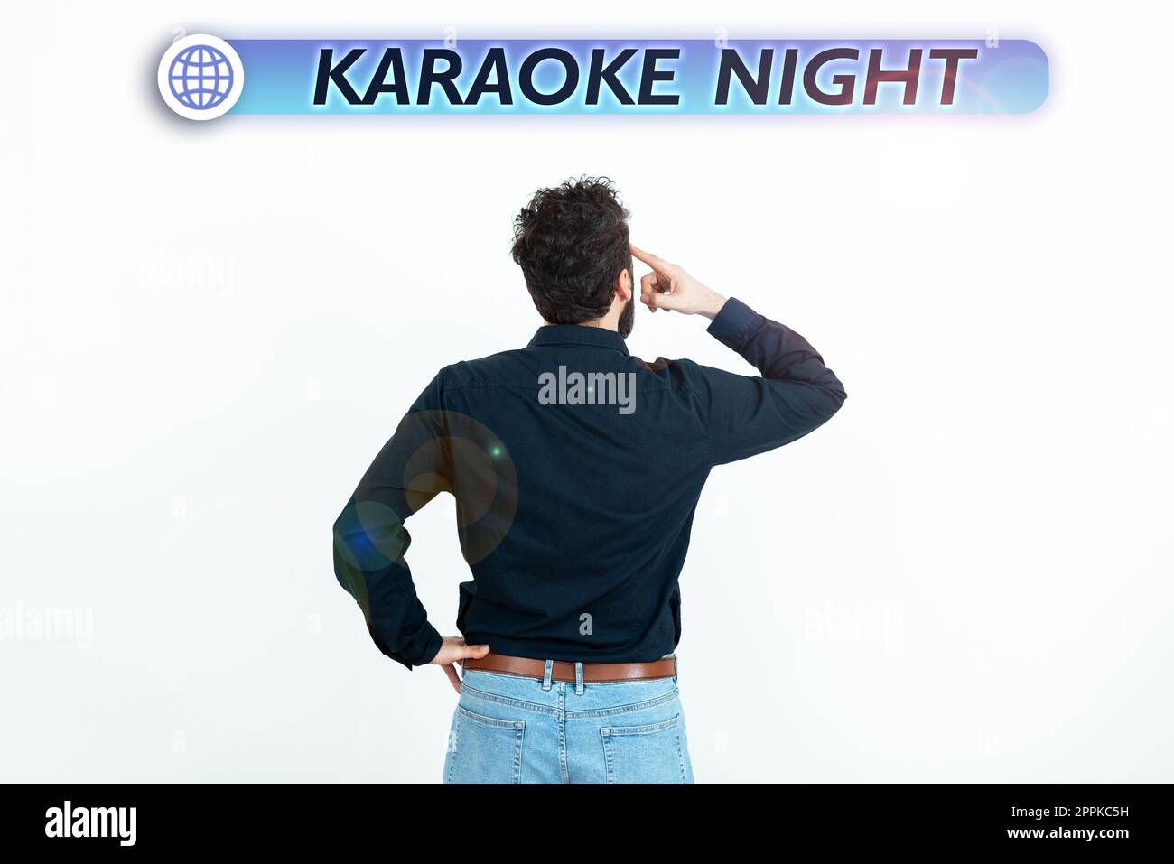 Sign displaying Karaoke Night. Business approach Entertainment singing ...